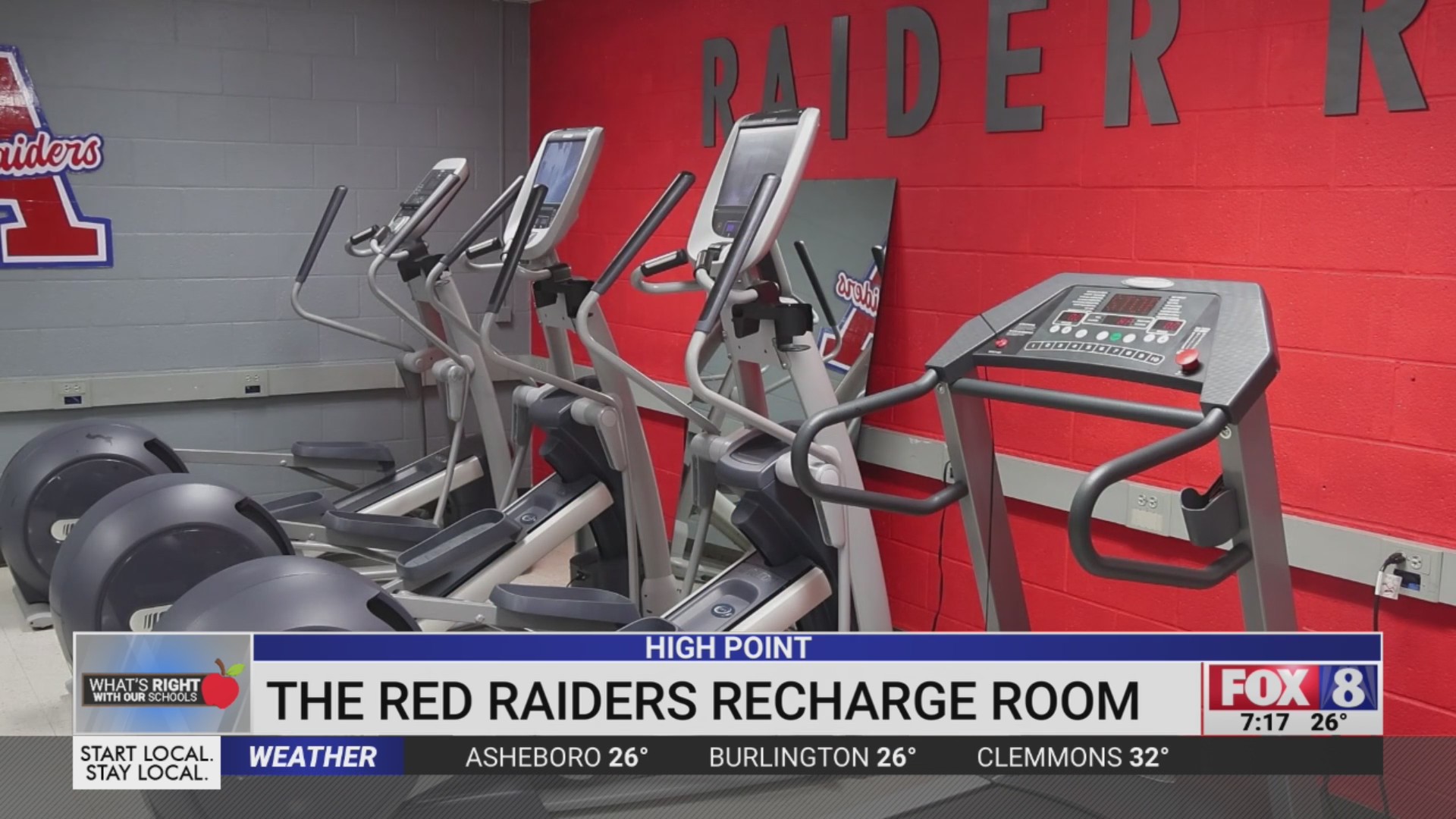 This Triad high school has a workout room for teachers – FOX8 WGHP