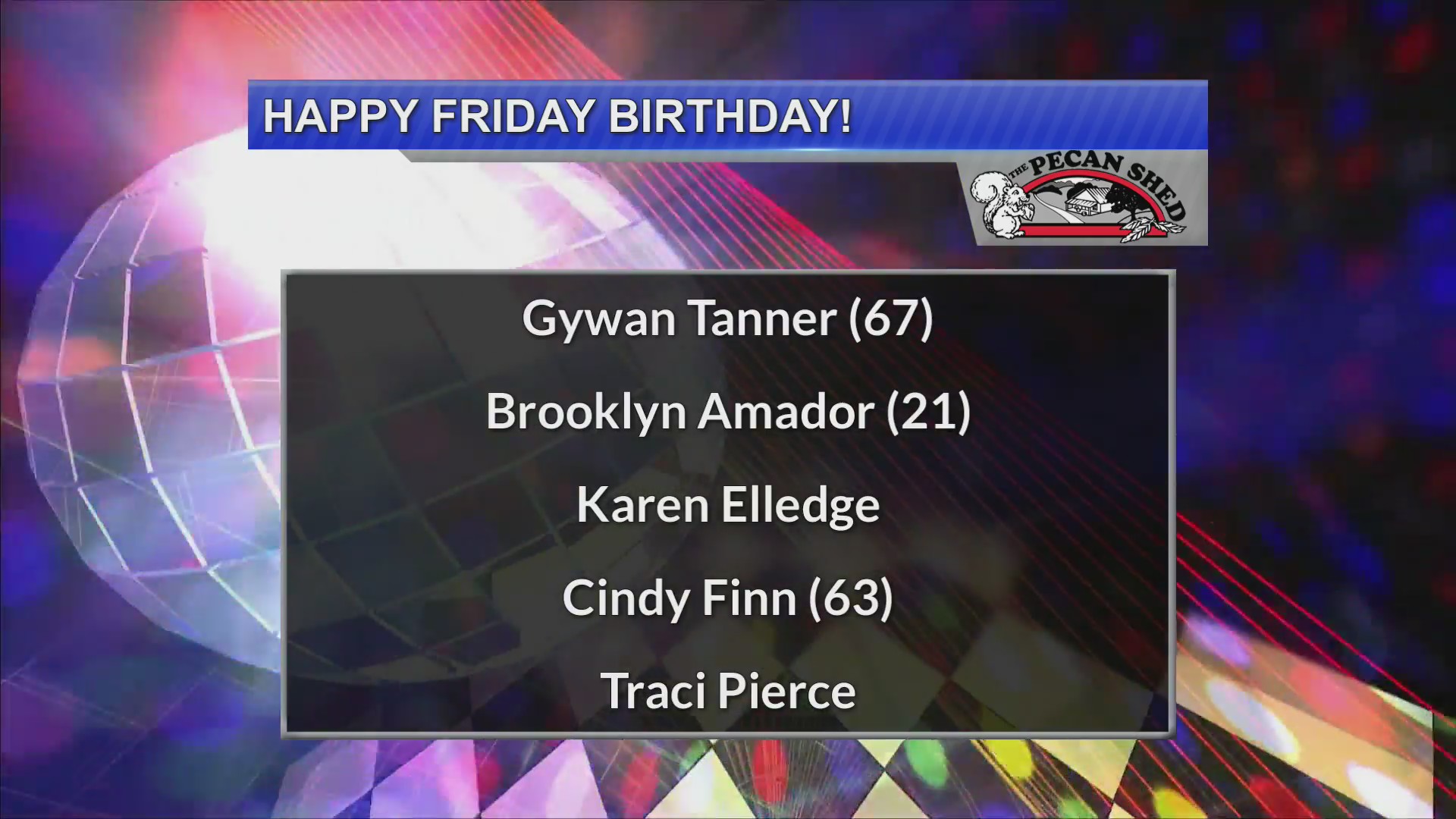 Weekend Anniversaries Birthdays Texomashomepage