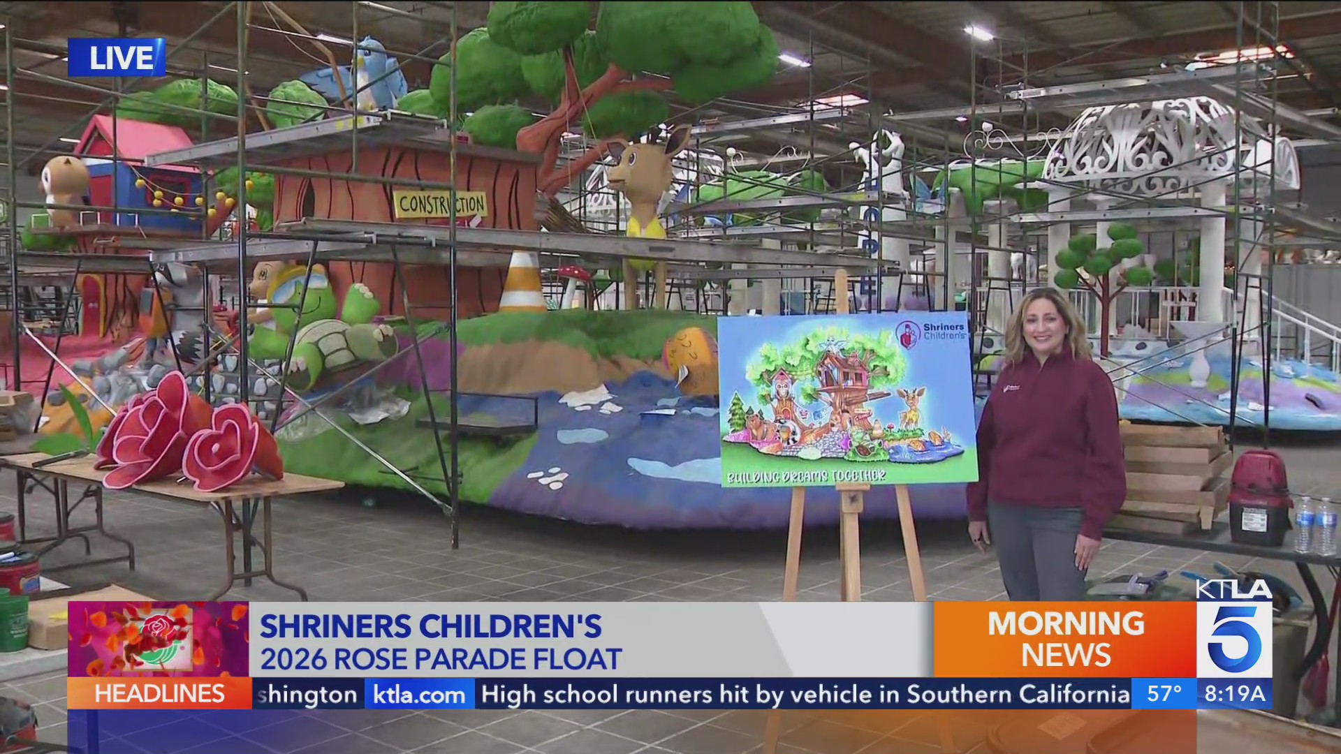 The Magic in Teamwork Rose Parade Float: Phoenix Decorating Company – KTLA