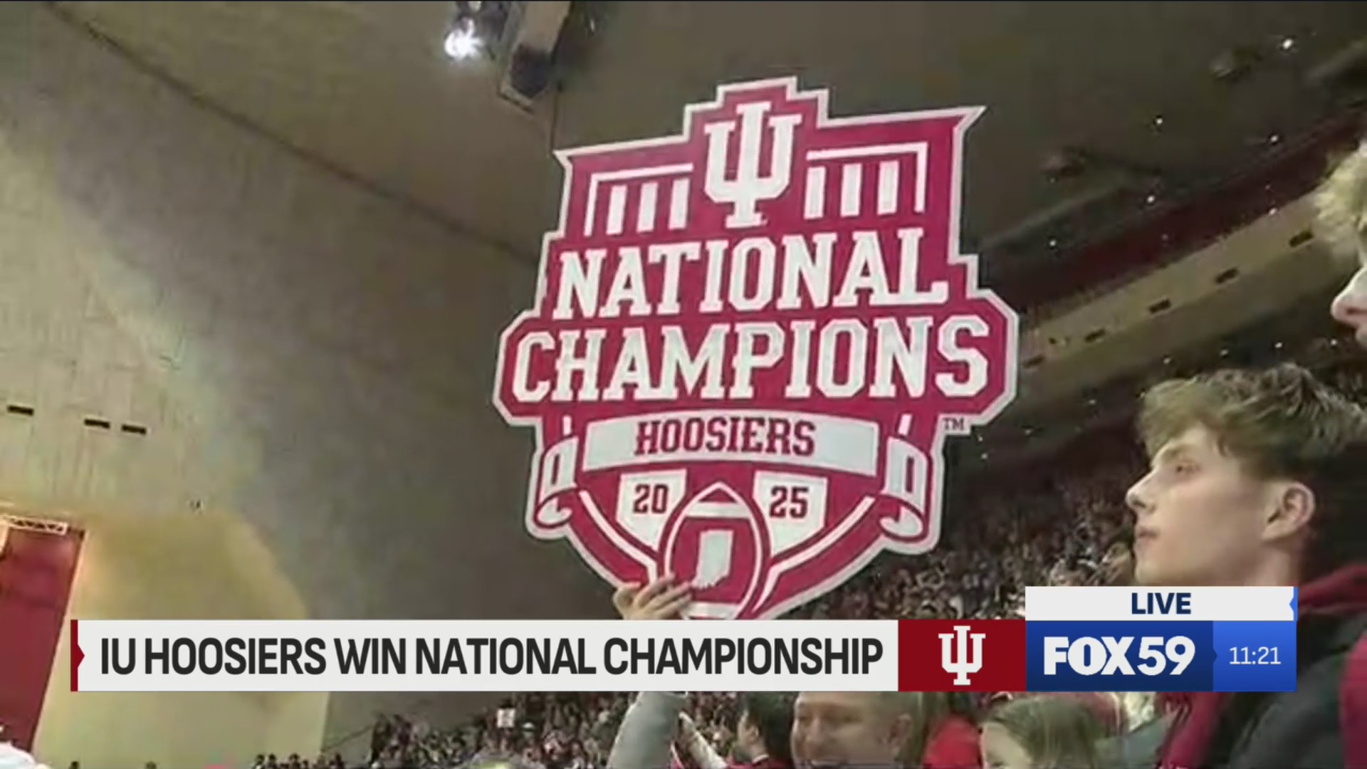 IU Assembly Hall watch party reacts to National Championship victory ...