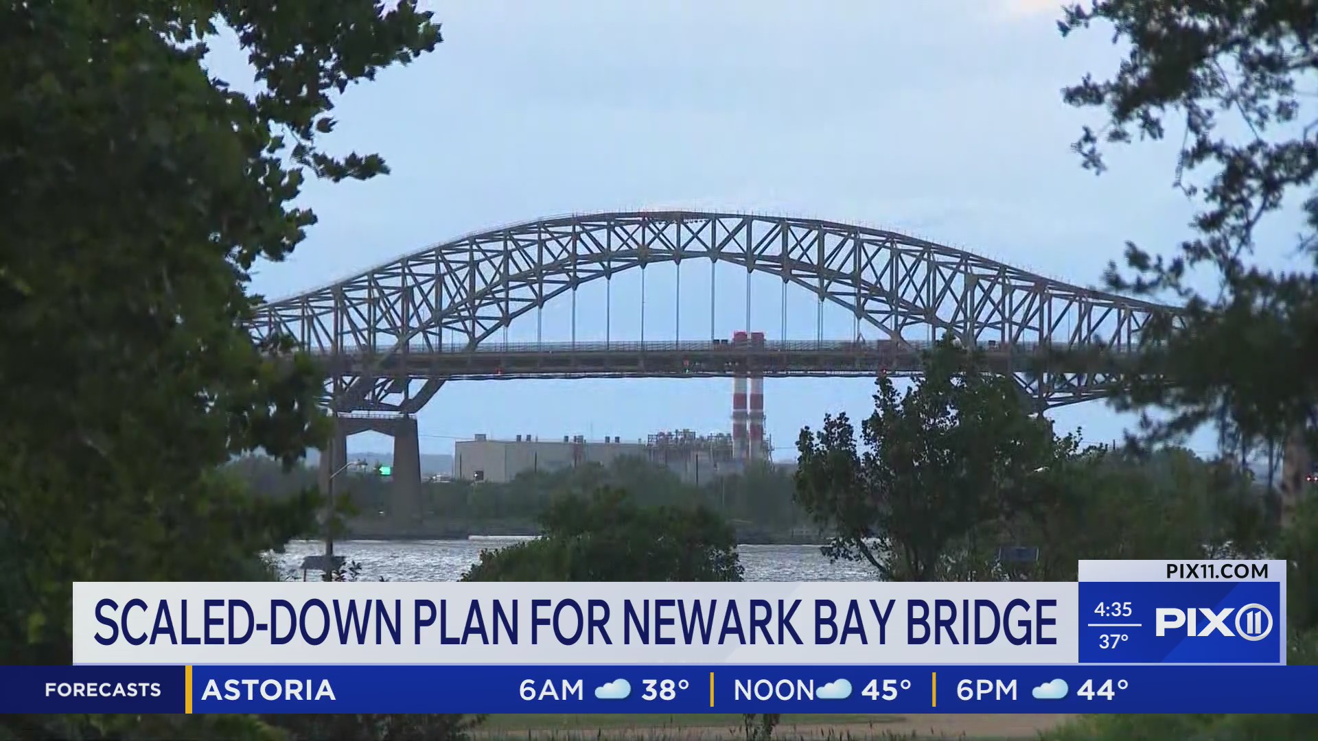 NJ Governor backs scaled down Newark Bay Bridge extension – PIX11