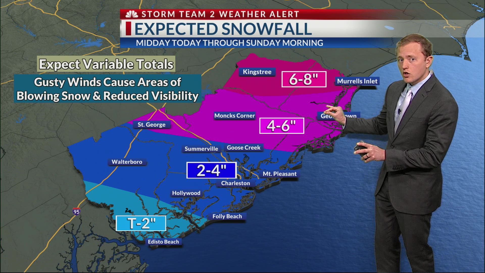 Snow and dangerous cold expected across the Lowcountry – WCBD News 2