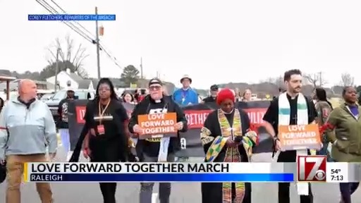 ‘Love Forward Together’ march held in Raleigh – CBS17.com