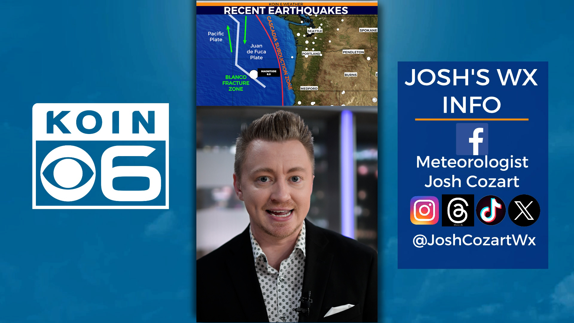 M6.0 earthquake felt west of Oregon Coast – KOIN.com