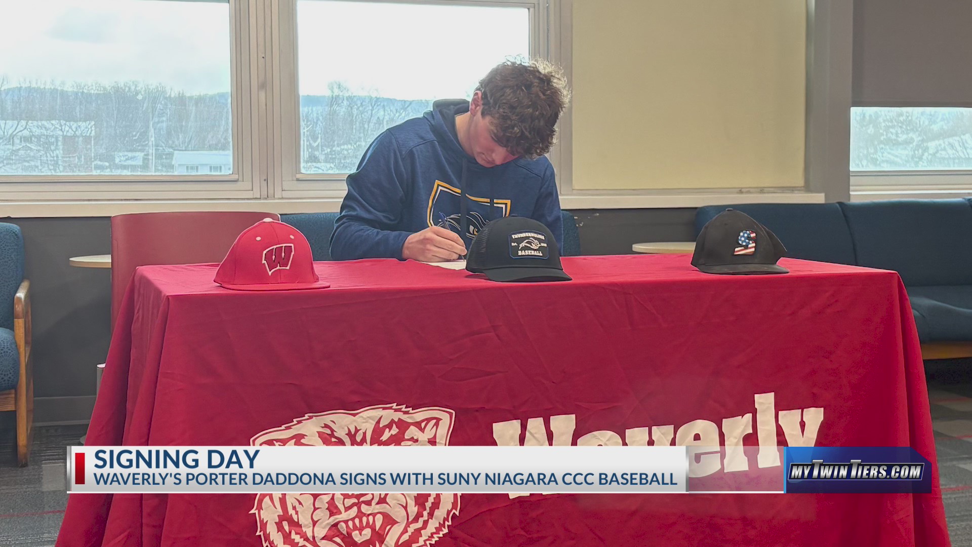 Waverly’s Porter Daddona signs to play baseball at SUNY Niagara CCC ...