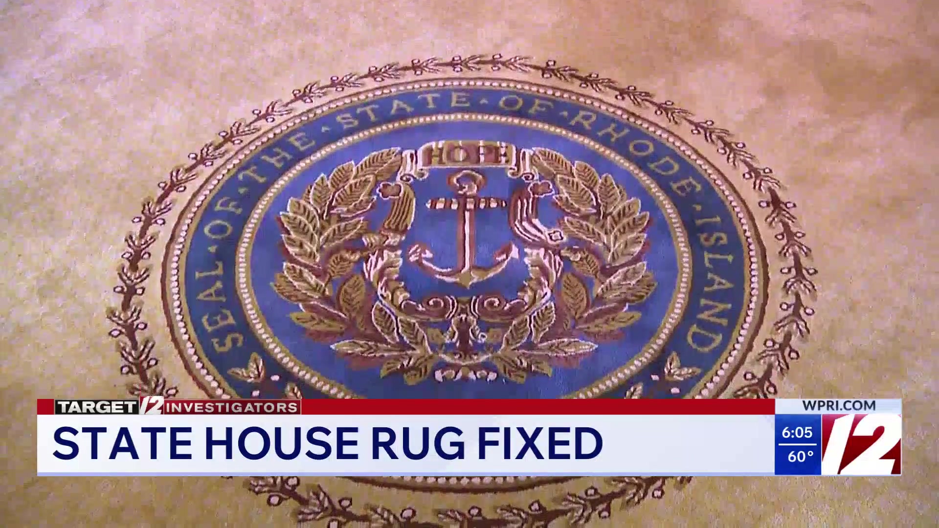 State House rug fixed at no cost to taxpayers – WPRI.com