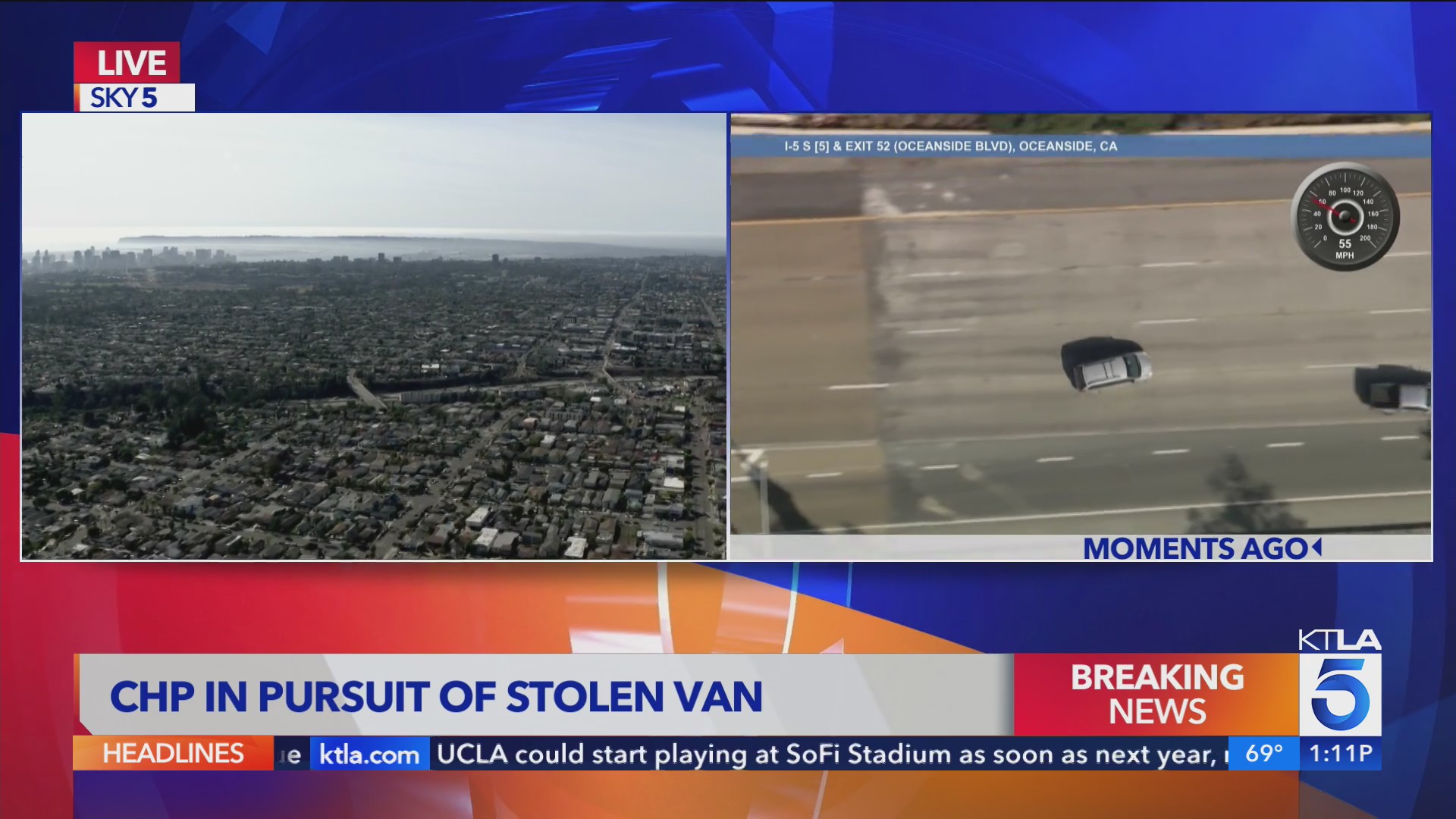 Marathon CHP chase goes from Los Angeles County into San Diego – KTLA