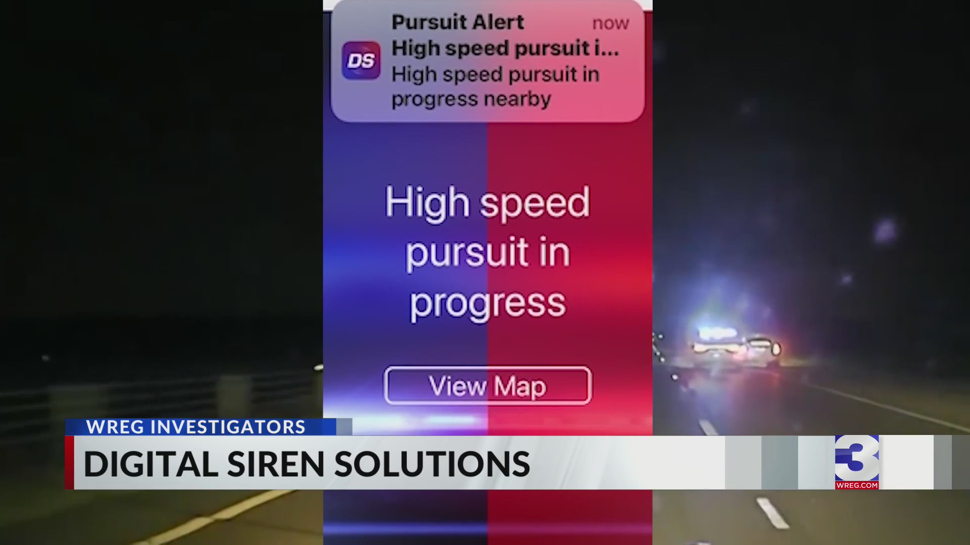 Digital Siren app alerts drivers to nearby high-speed pursuits – WREG.com