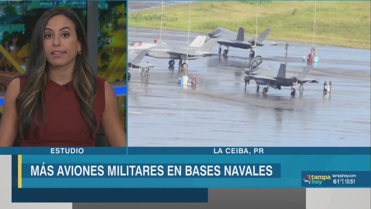 Aumentan los aviones militares en bases navales en el Caribe – WFLA
