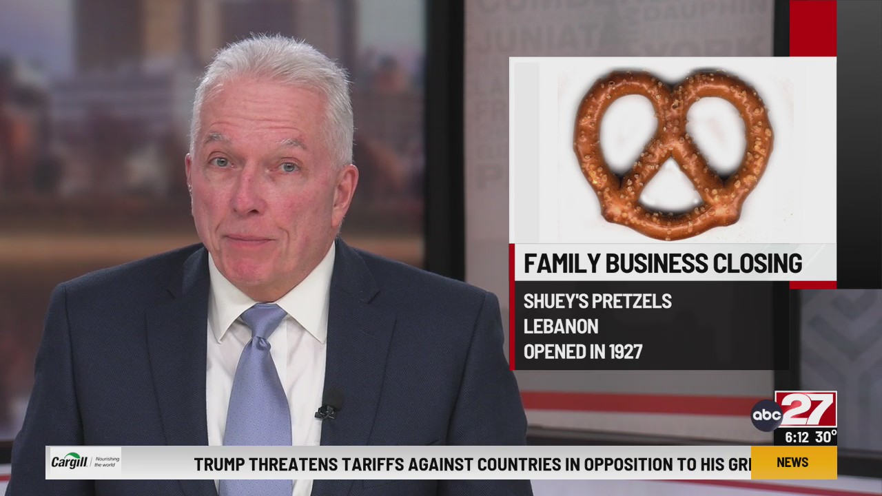 Pennsylvania pretzel shop closes after 99 years – ABC27
