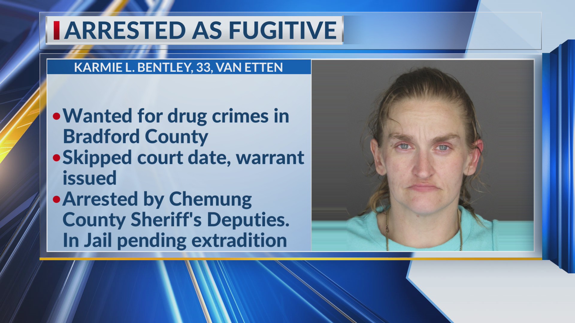 Van Etten woman arrested as fugitive out of Bradford County ...