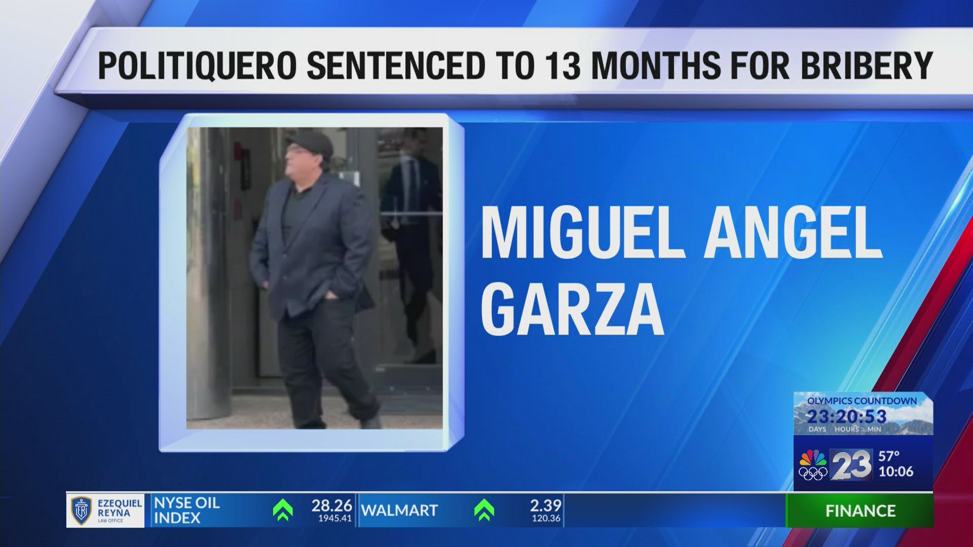 Miguel Angel Garza Sentenced to 13 months for Bribery – KVEO-TV