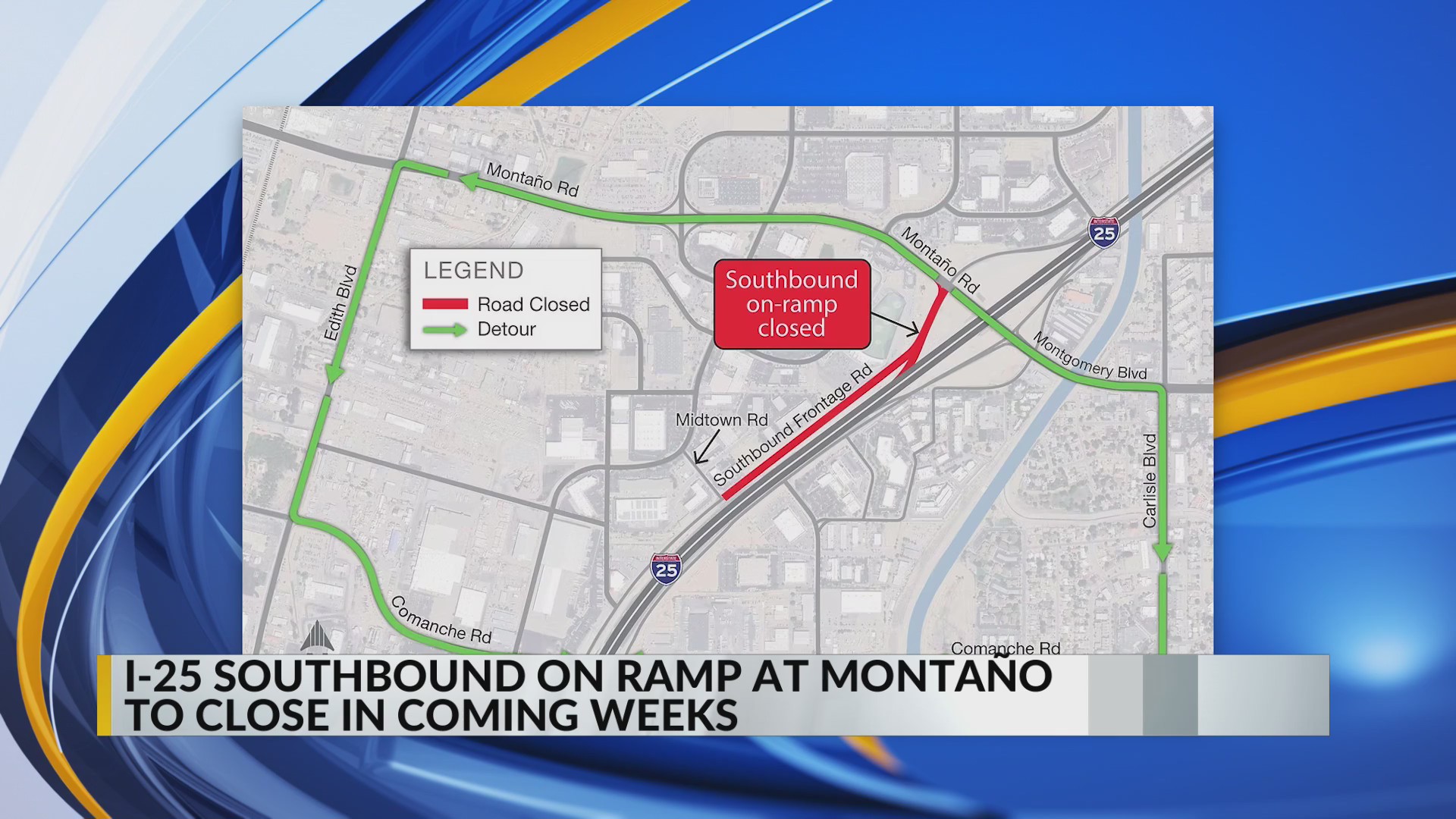 I-25 southbound Montgomery on-ramp to close for upcoming construction ...