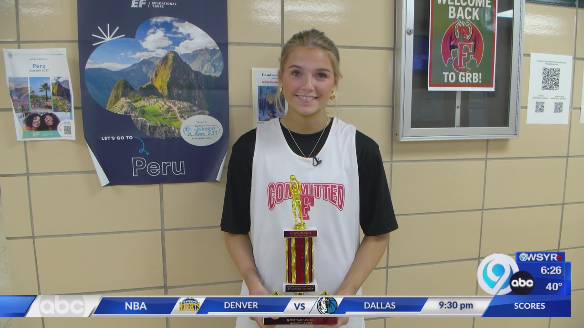 Student-Athlete of the Week: Fulton’s Alli Mainville – WETM ...