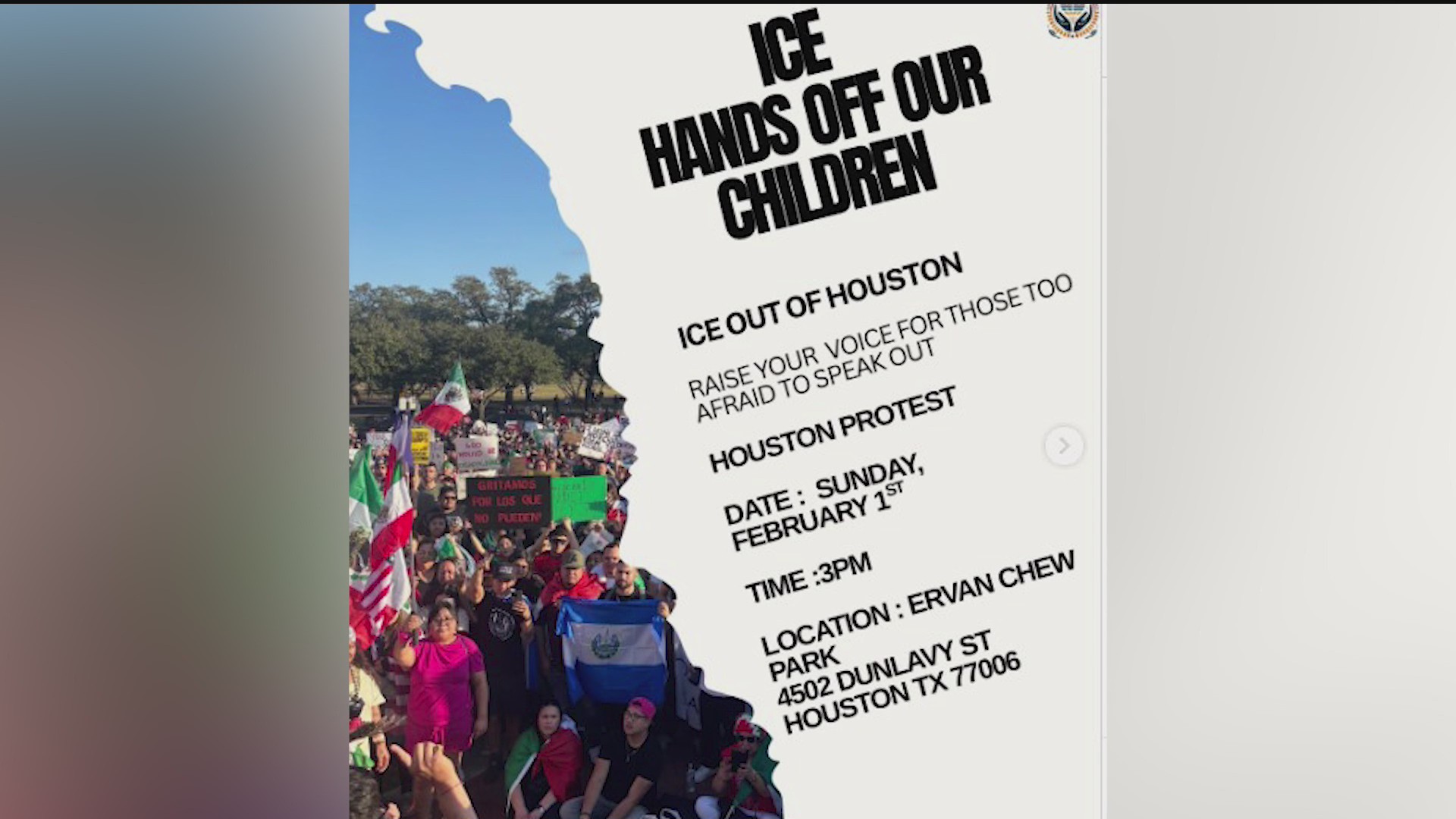 Houston protest Sunday calling for changes to ICE enforcement – CW39 ...