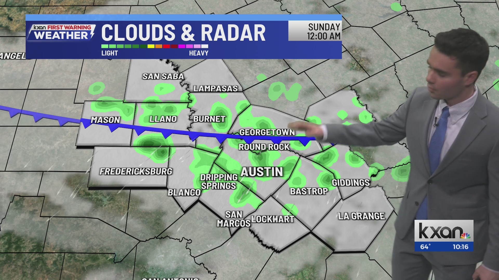 Cold front blasts Texas, big warm up mid-week | KXAN Weather Forecast ...