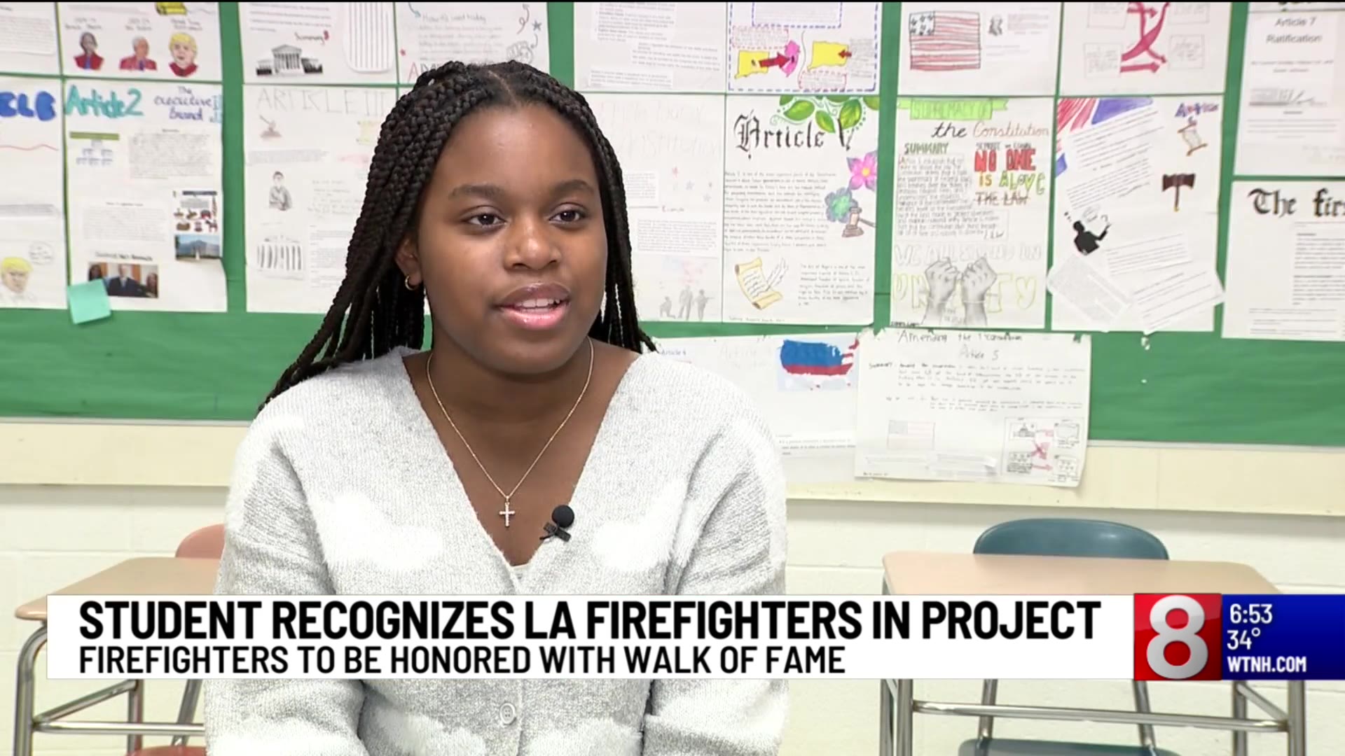 Orange middle school class project leads to LA firefighters being ...