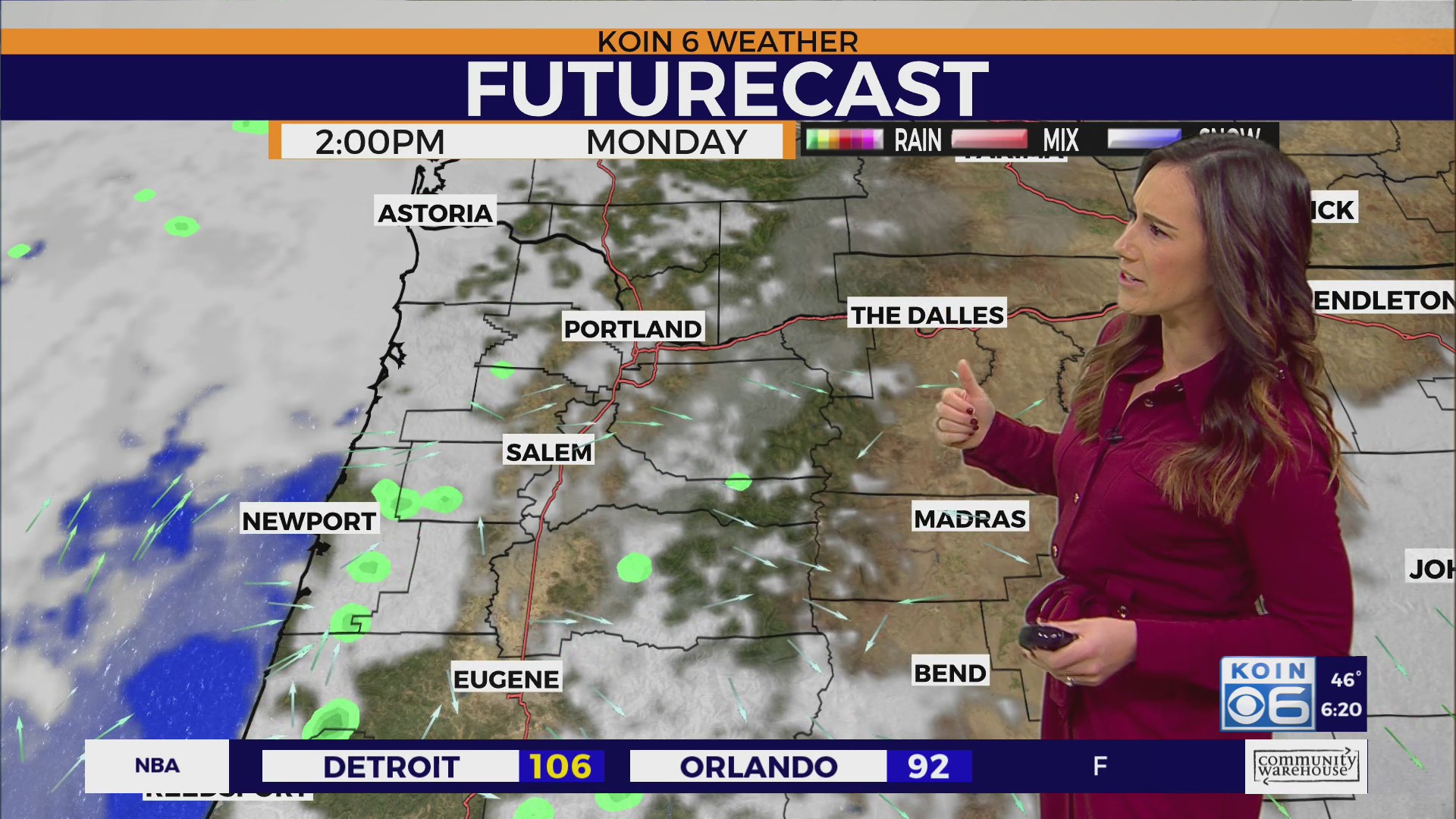 Monday Morning Weather Update: Mild Monday in Portland as showers ...