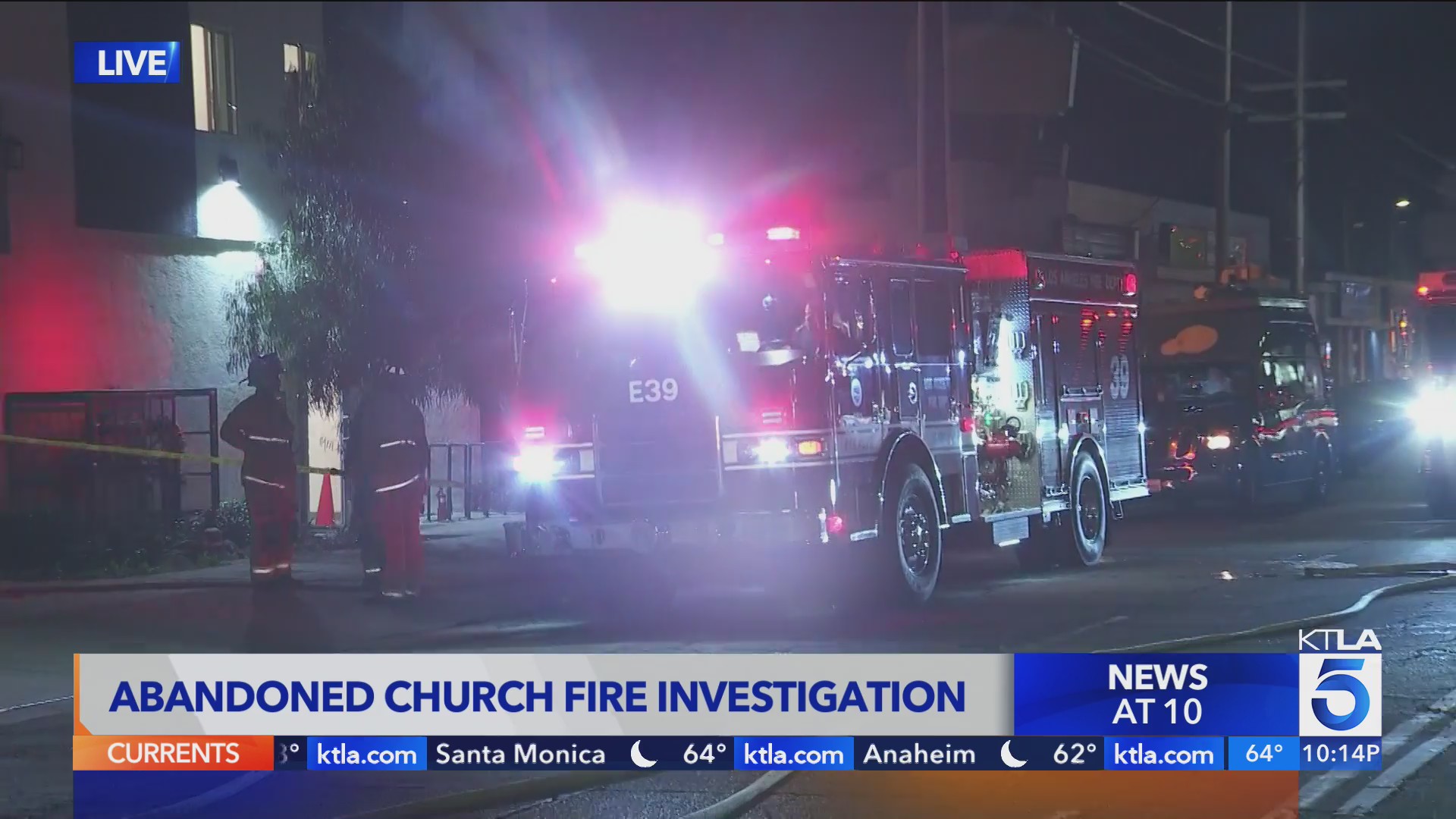 Abandoned North Hills Church fire investigation – KTLA