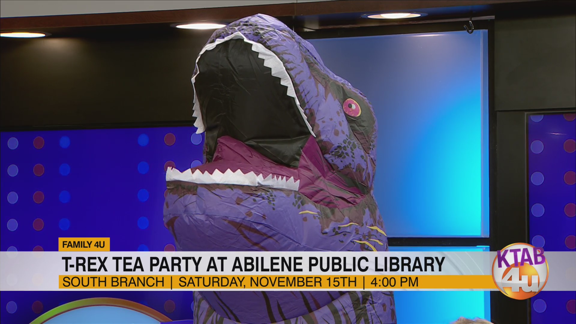 T-Rex Tea Party roars back to the Abilene Public Library – KTAB ...
