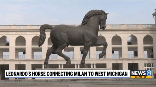 A ‘tail’ of two horses: Meijer Gardens icon’s twin stands in Milan ...