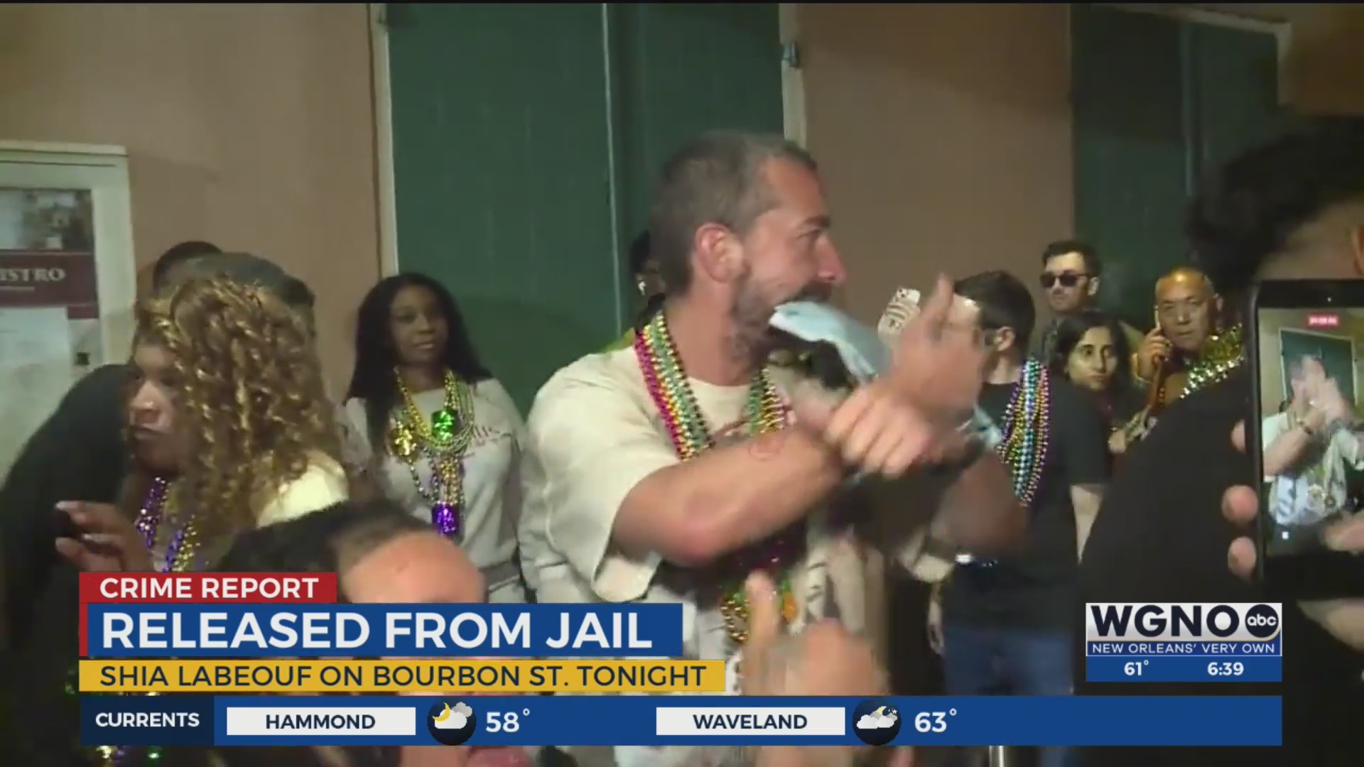 Shia Labeouf on Bourbon Street – WGNO