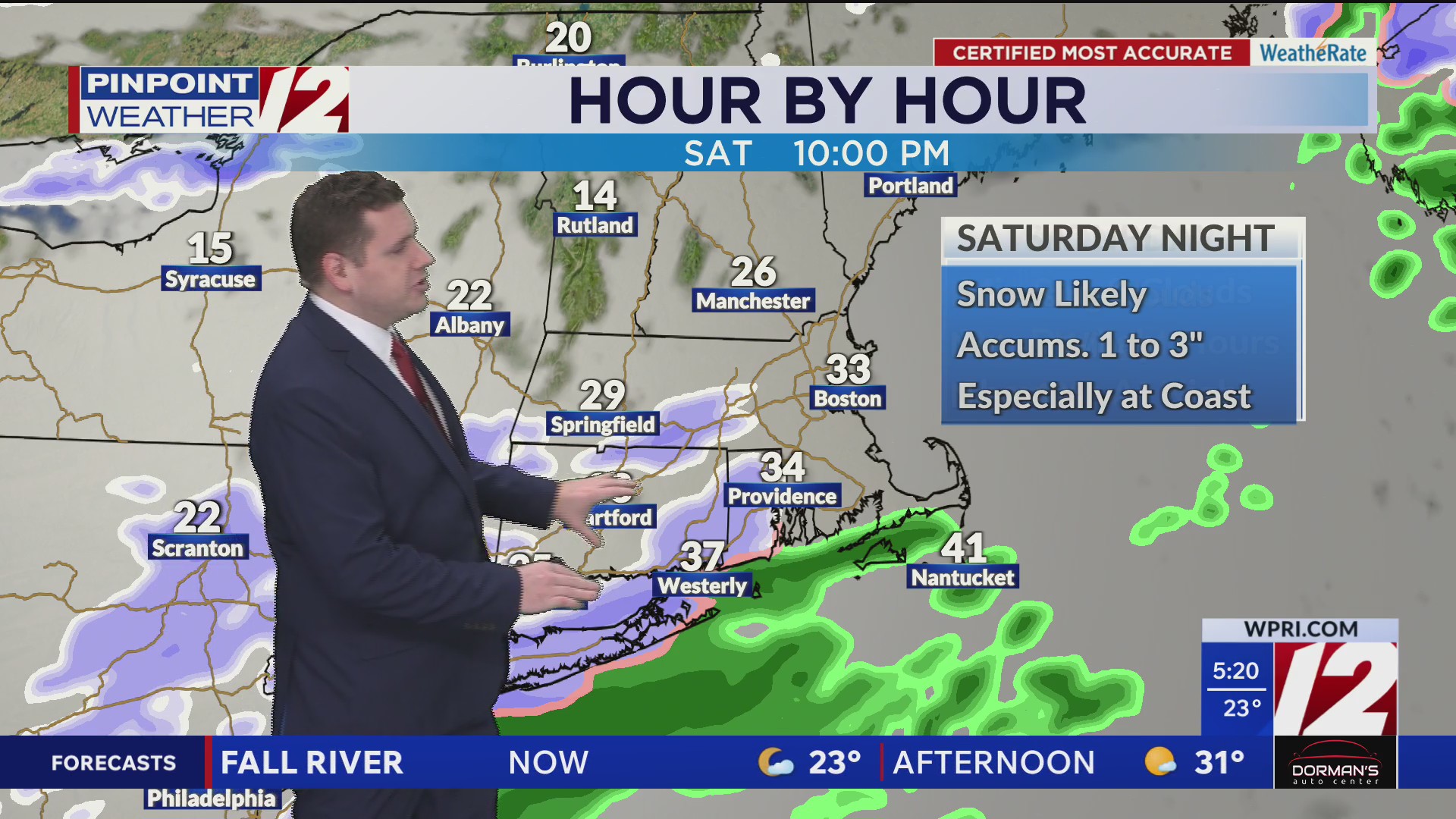 WPRI 12 Weather Forecast 12/12/25: Cold, Dry Today; Bit of Snow This ...