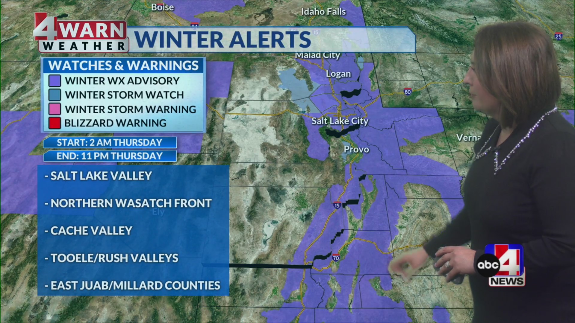 Isolated valley rain and mountain snow showers Wednesday afternoon ...