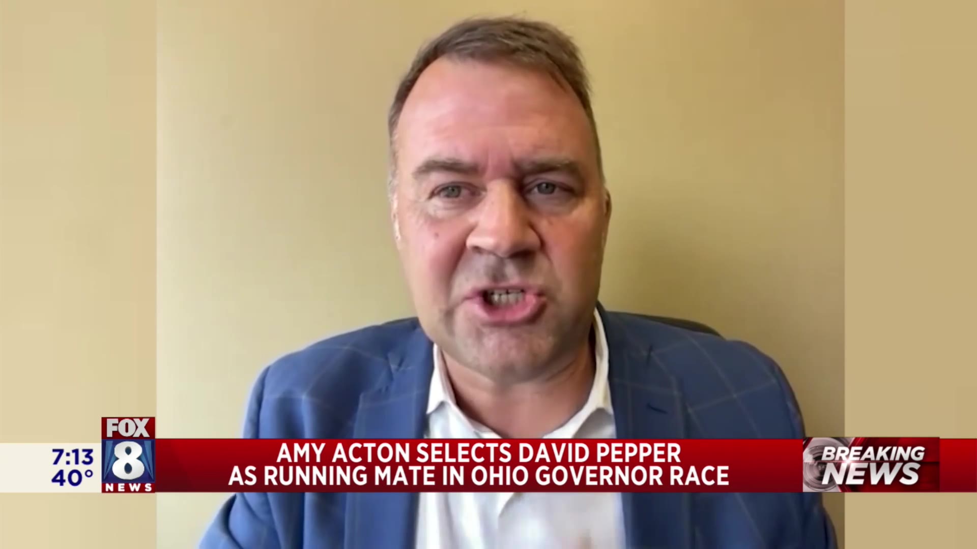 Amy Acton announces David Pepper as running mate – Fox 8 Cleveland WJW