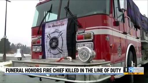 Funeral honors Hamilton fire chief who died in the line of duty ...
