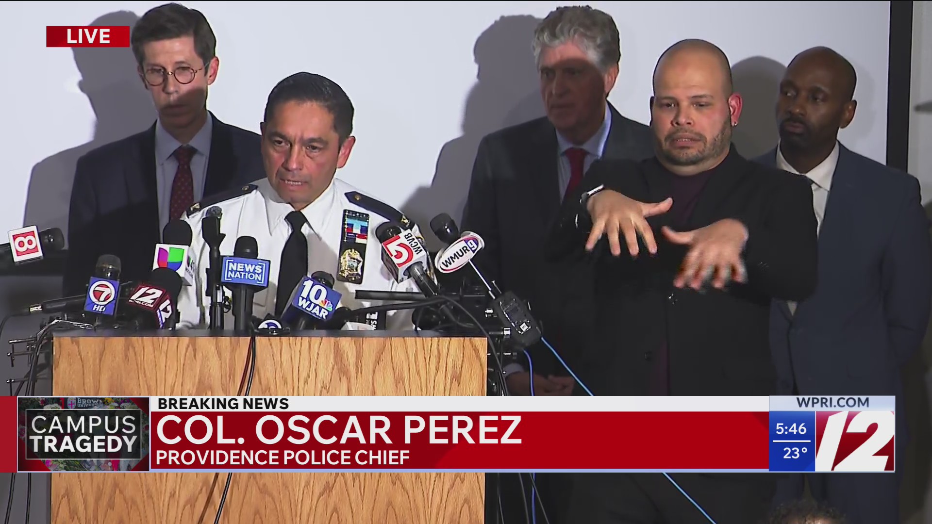 Officials hold Monday evening press conference on Brown University ...