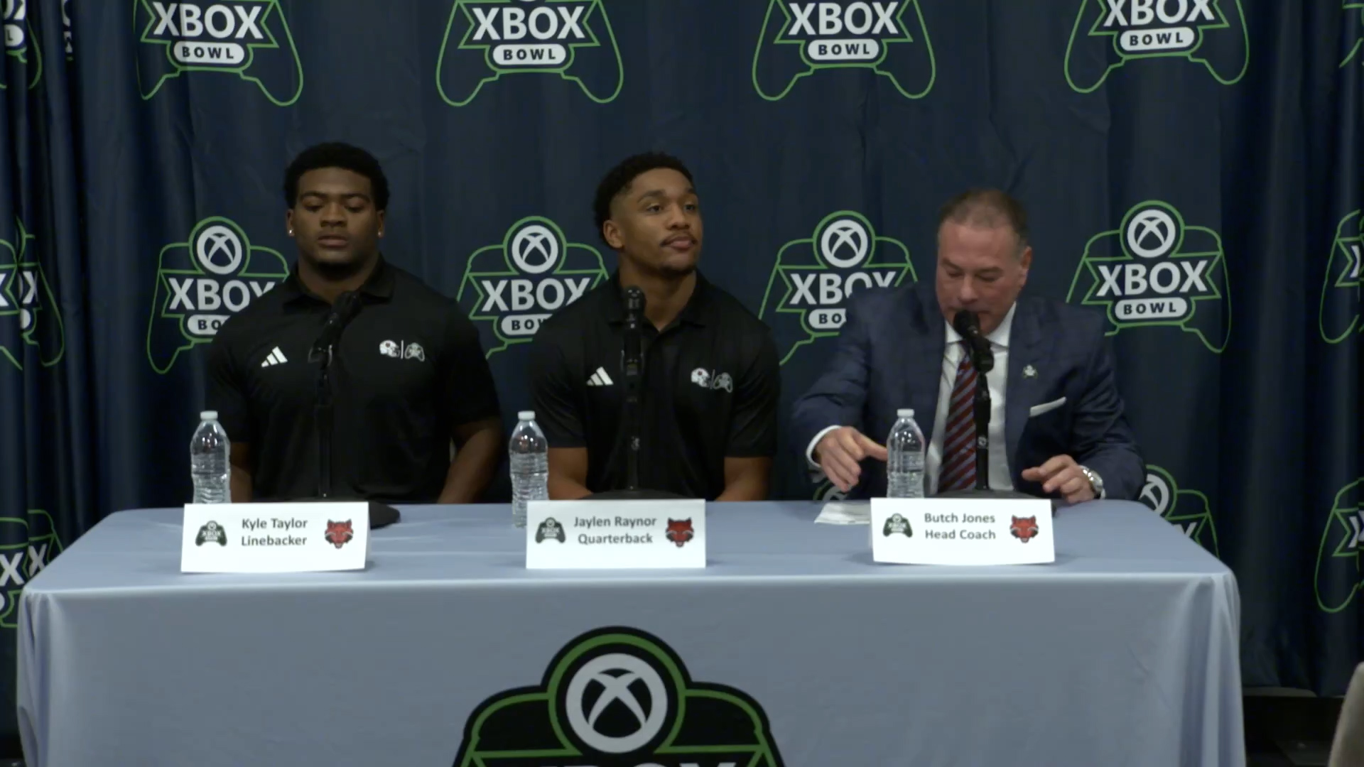 Arkansas State head coach Butch Jones and players speak ahead of first ...