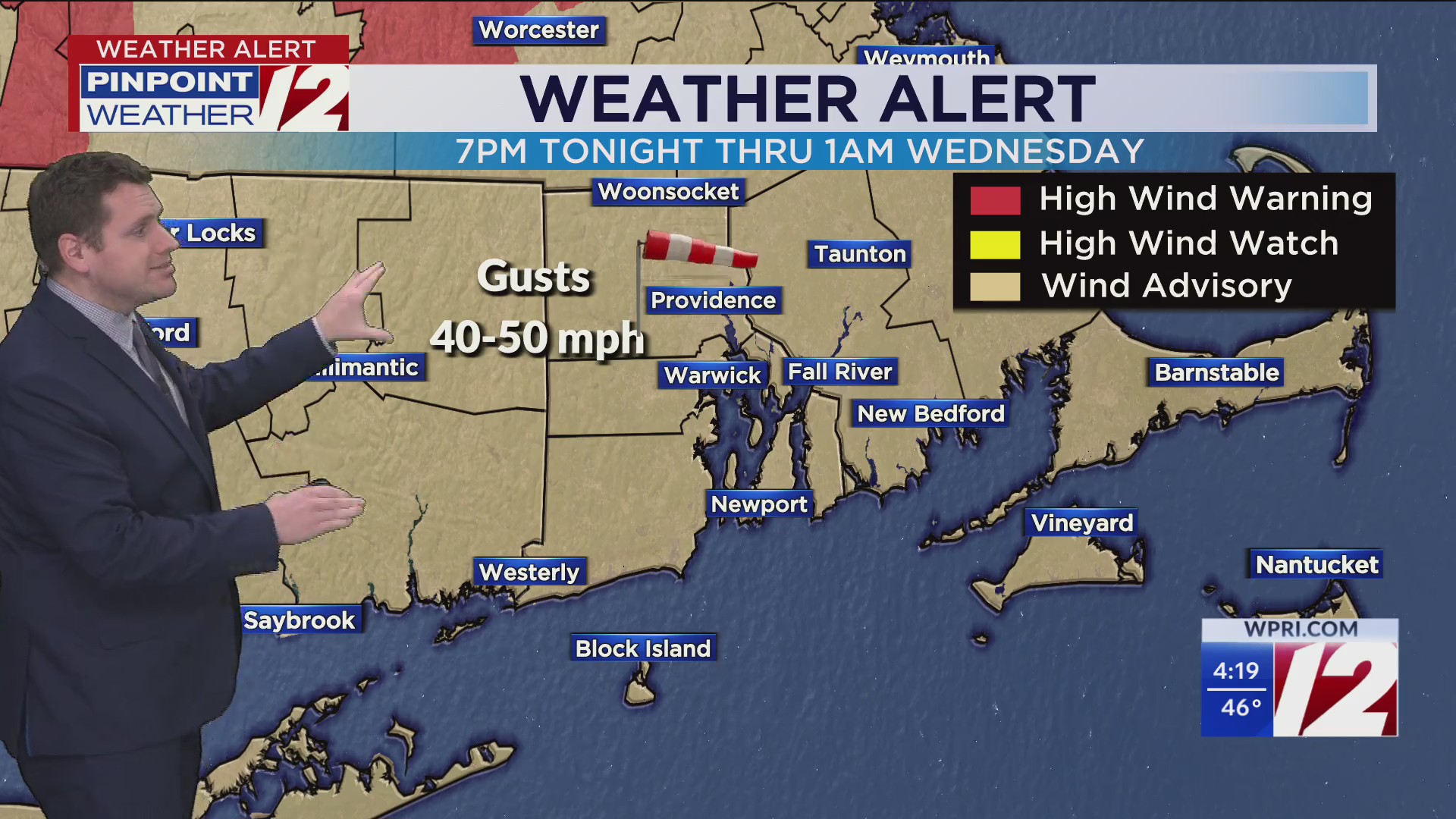 WPRI 12 Weather Forecast 12/29/25: Strong Winds, Drier, Colder Tonight ...