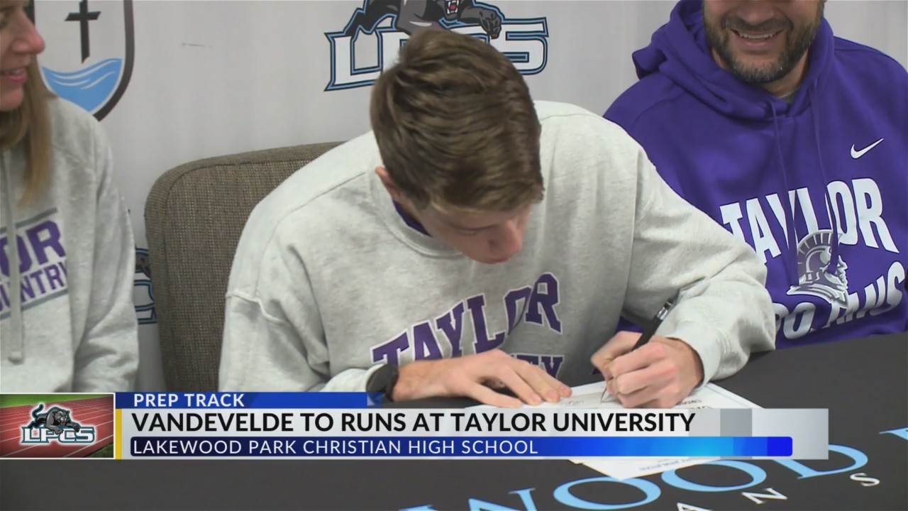 Lakewood Park Christian’s Caleb VandeVelde signs to run at Taylor ...