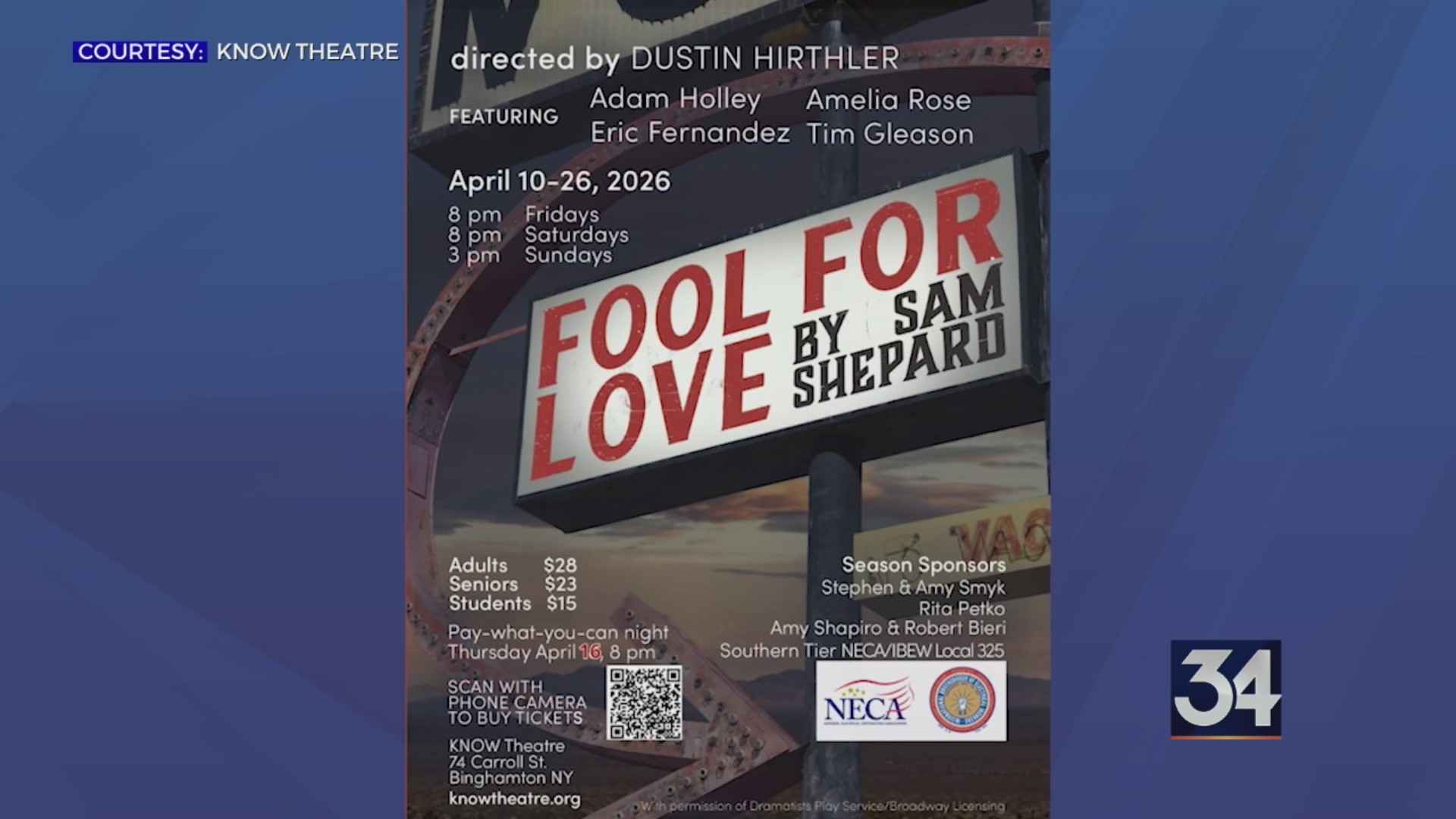 KNOW Theatre presents Fool for Love – WIVT – News 34