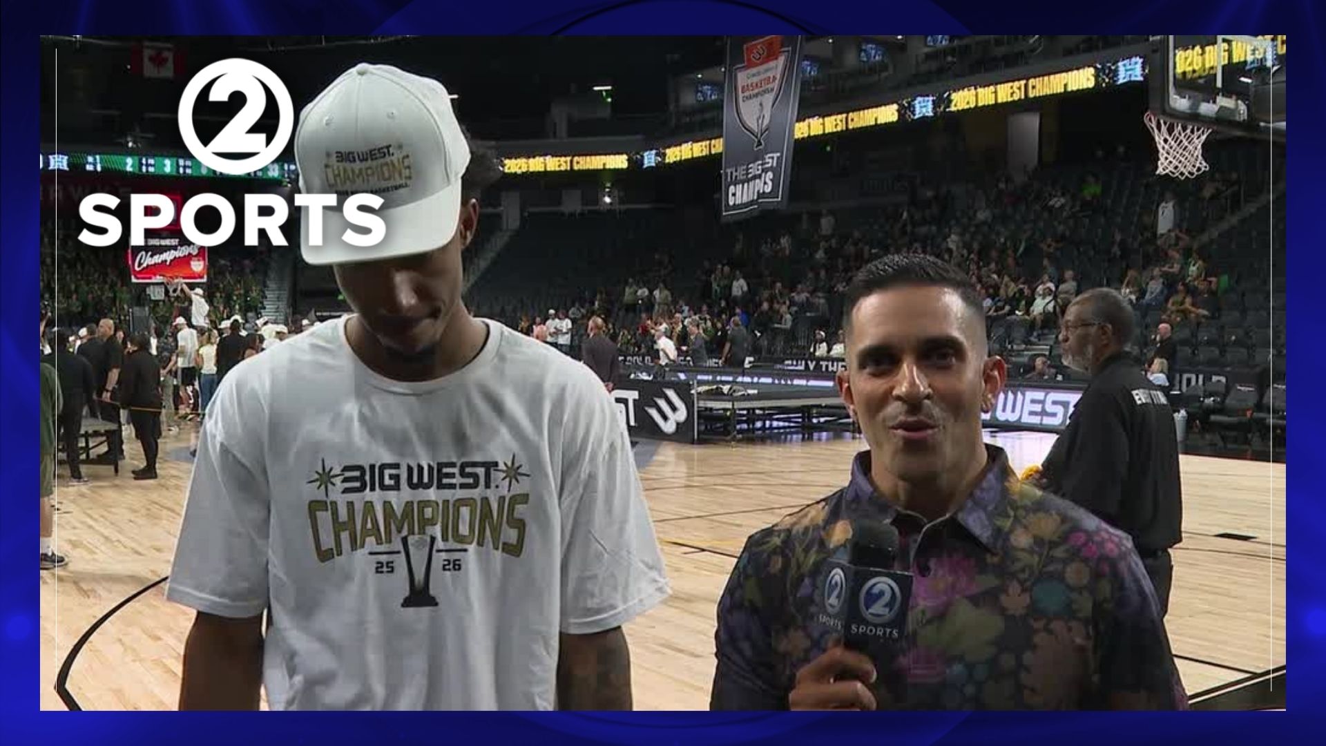 Hawaii’s Dre Bullock talks with KHON2’s Rob DeMello moments after ...